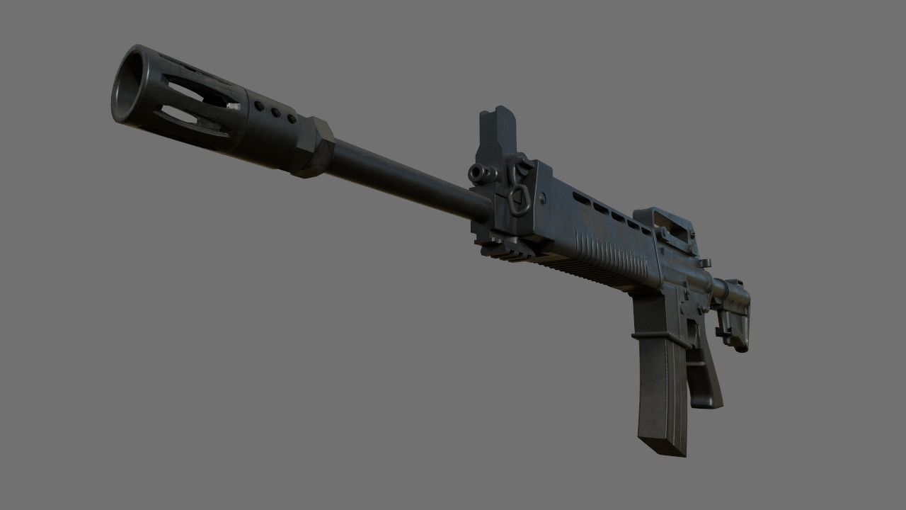 3D model T91 Assault Rifle 3D model With PBR Texture VR / AR / low-poly | CGTrader