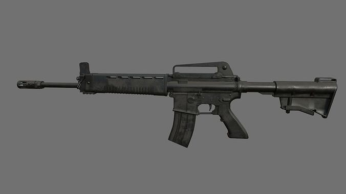 3D model T91 Assault Rifle 3D model With PBR Texture VR / AR / low-poly ...