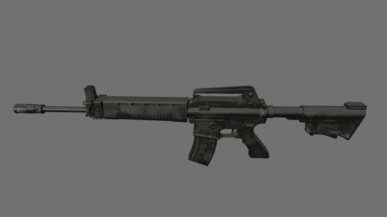 3D model T91 Assault Rifle 3D model With PBR Texture VR / AR / low-poly ...