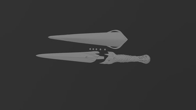 Galadriel Dagger from Lord of the Rings Rings of power 3D model 3D ...