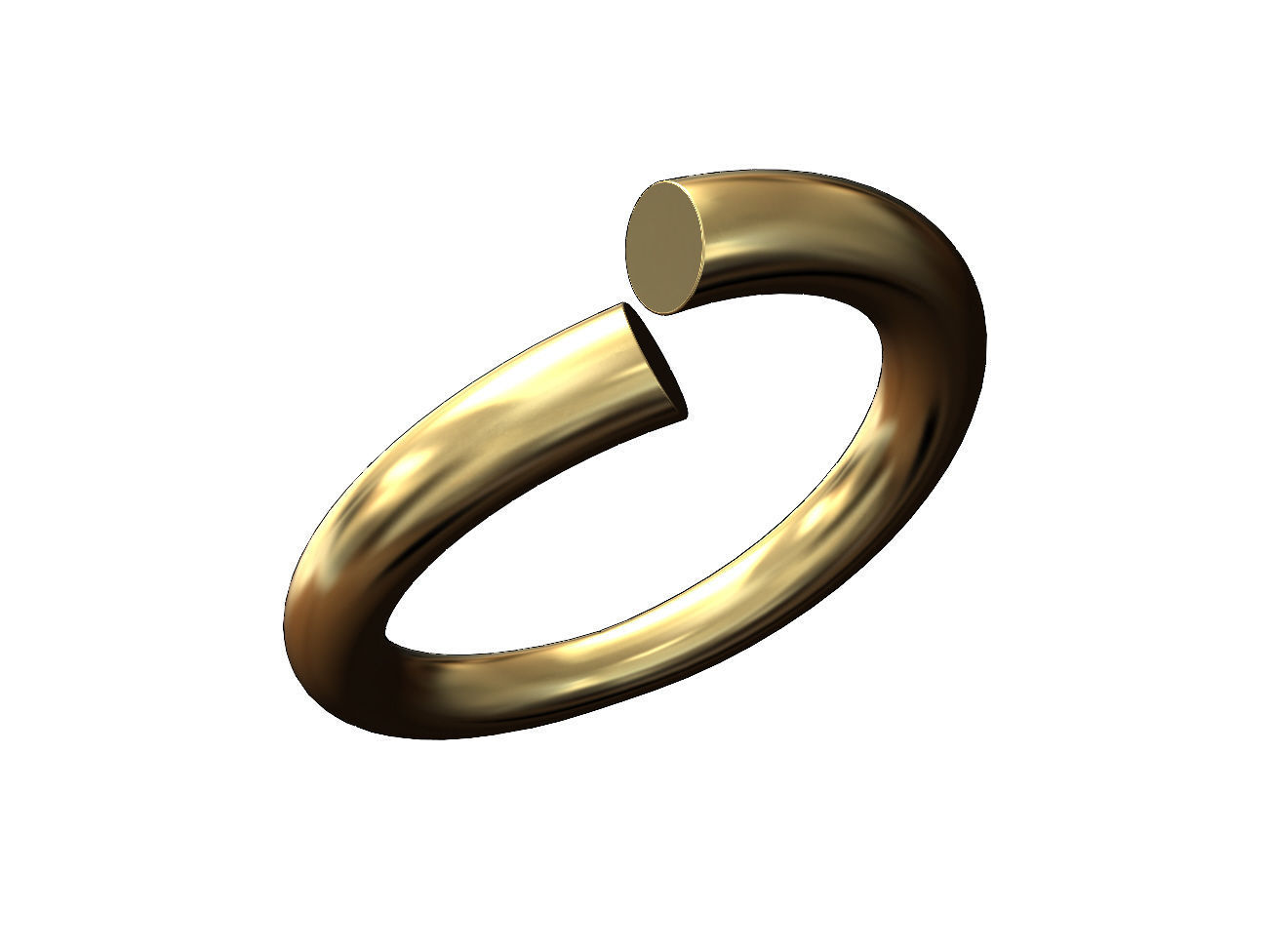 Solid twisted conical wire fashion band US size 5to10 3D model 3D ...