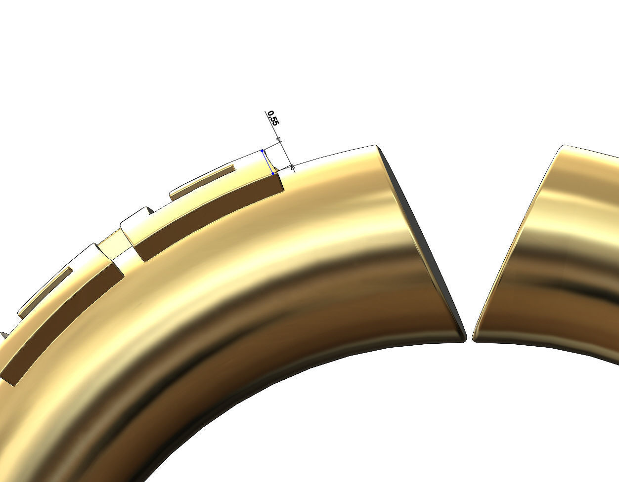 Versace twisted conical rope ring US size 6to9 3D model 3D printable ...