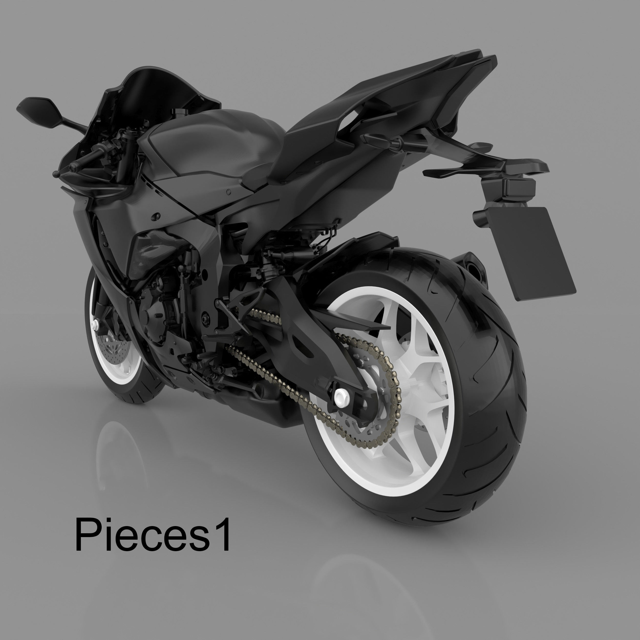 Yamaha YZF R1 2020 3D Model Ready to Print STL File 3D model 3D ...