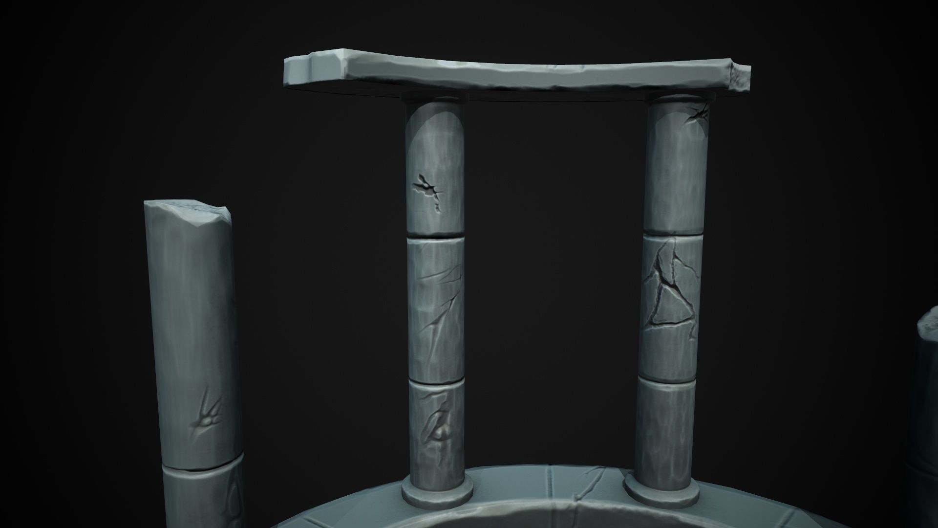 3D model Stylized fantasy ruins VR / AR / low-poly | CGTrader