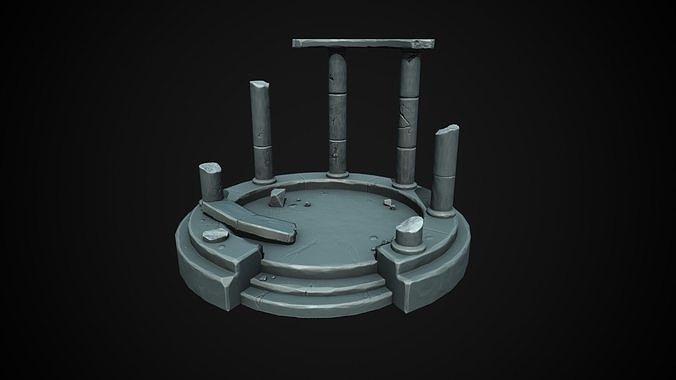 3D model Stylized fantasy ruins VR / AR / low-poly | CGTrader