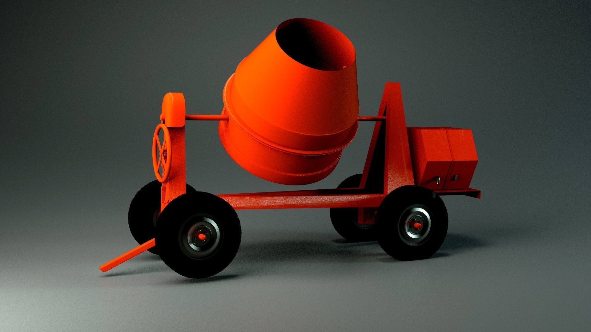 Cement Mixer 3D model | CGTrader