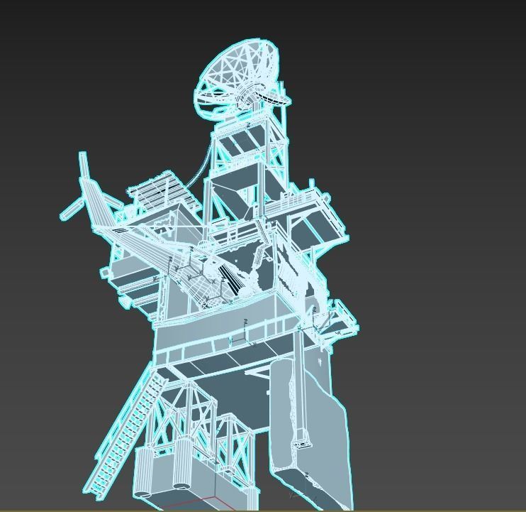 Post-Apocalyptic Outpost Tower 3D model | CGTrader