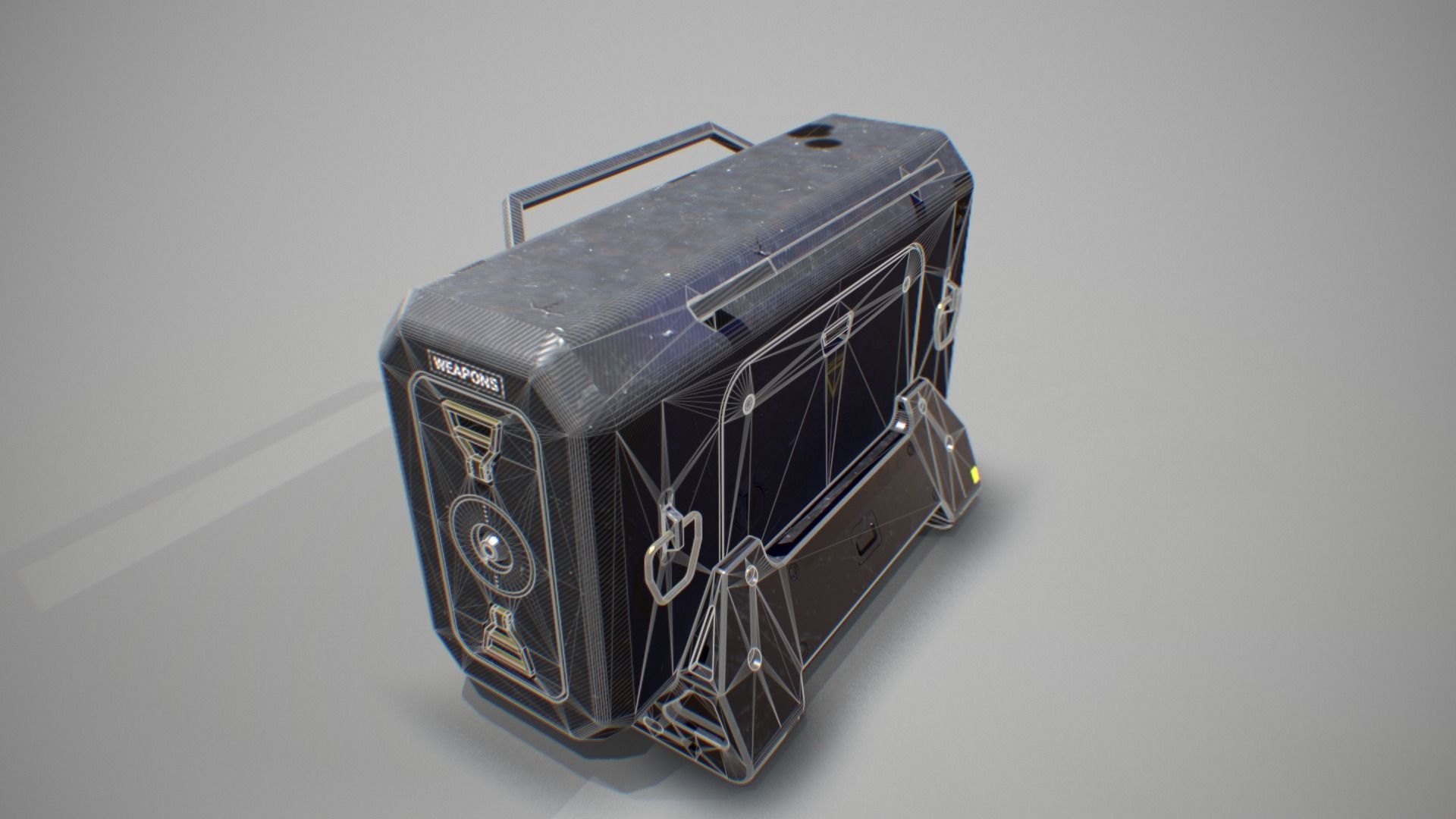3D model Sci-Fi Weapons Crate VR / AR / low-poly | CGTrader