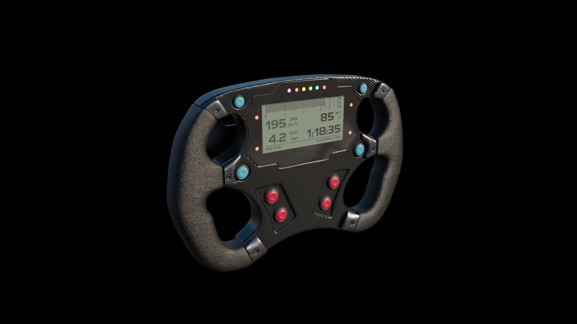 Formula steering wheel 3D model | CGTrader