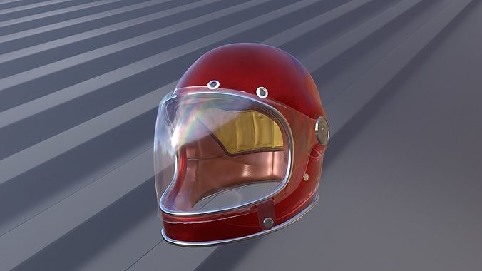Motorcycle Helmet Package Classic Bell Model 3D model 3D printable ...