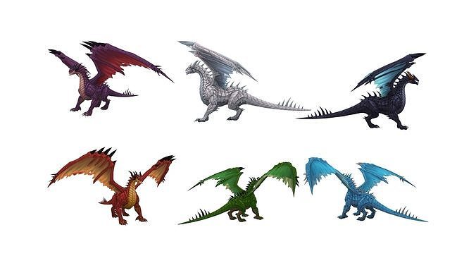 3D model Ultimate Dragon Pack VR / AR / low-poly | CGTrader