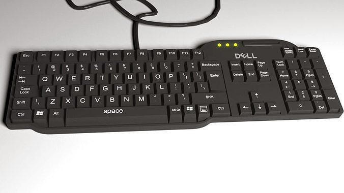 3D model Keyboard computer VR / AR / low-poly | CGTrader