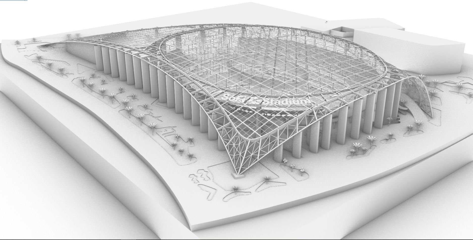 3D model SoFi Stadium California USA VR / AR / low-poly | CGTrader