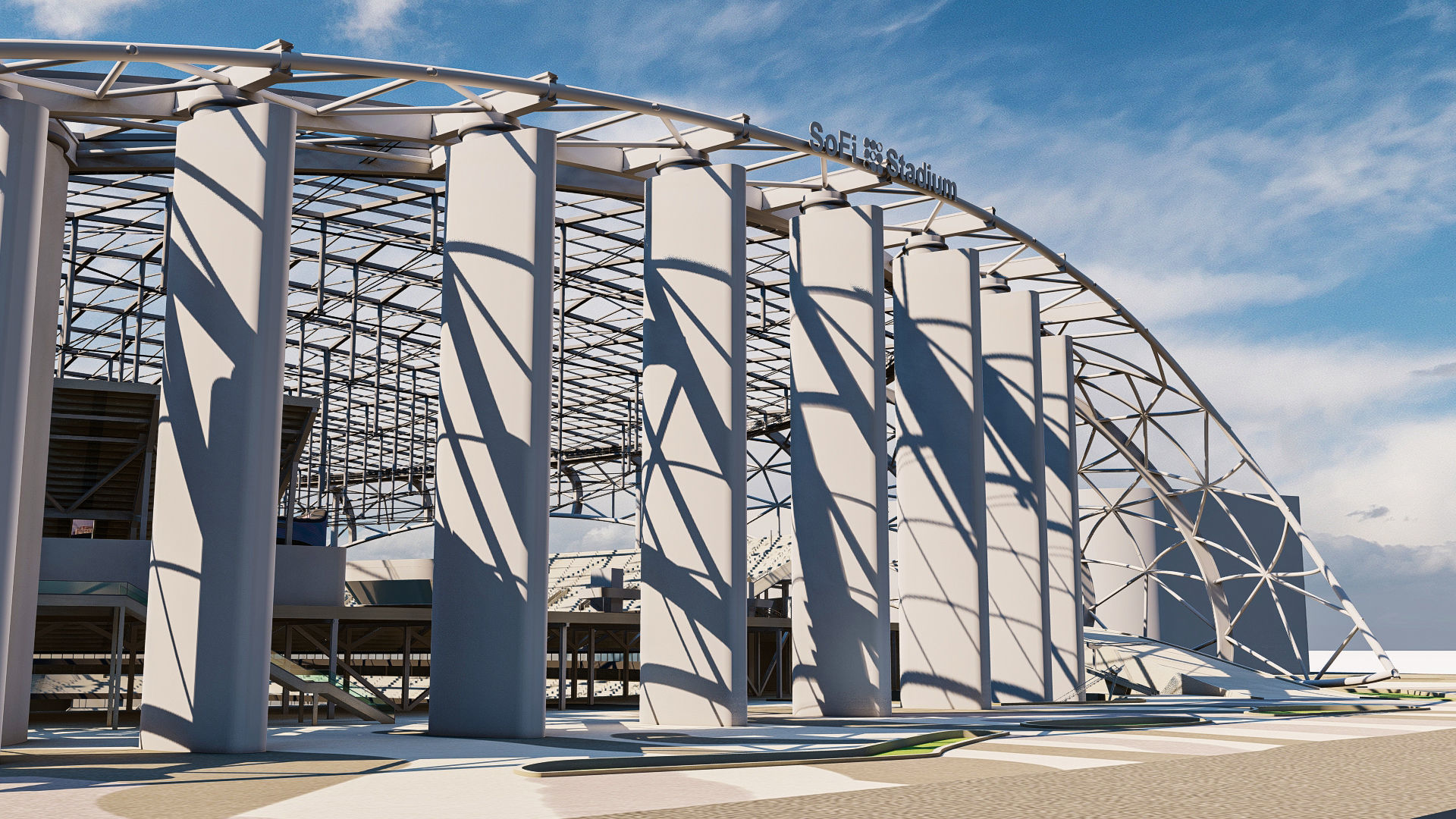 3D model SoFi Stadium California USA VR / AR / low-poly | CGTrader