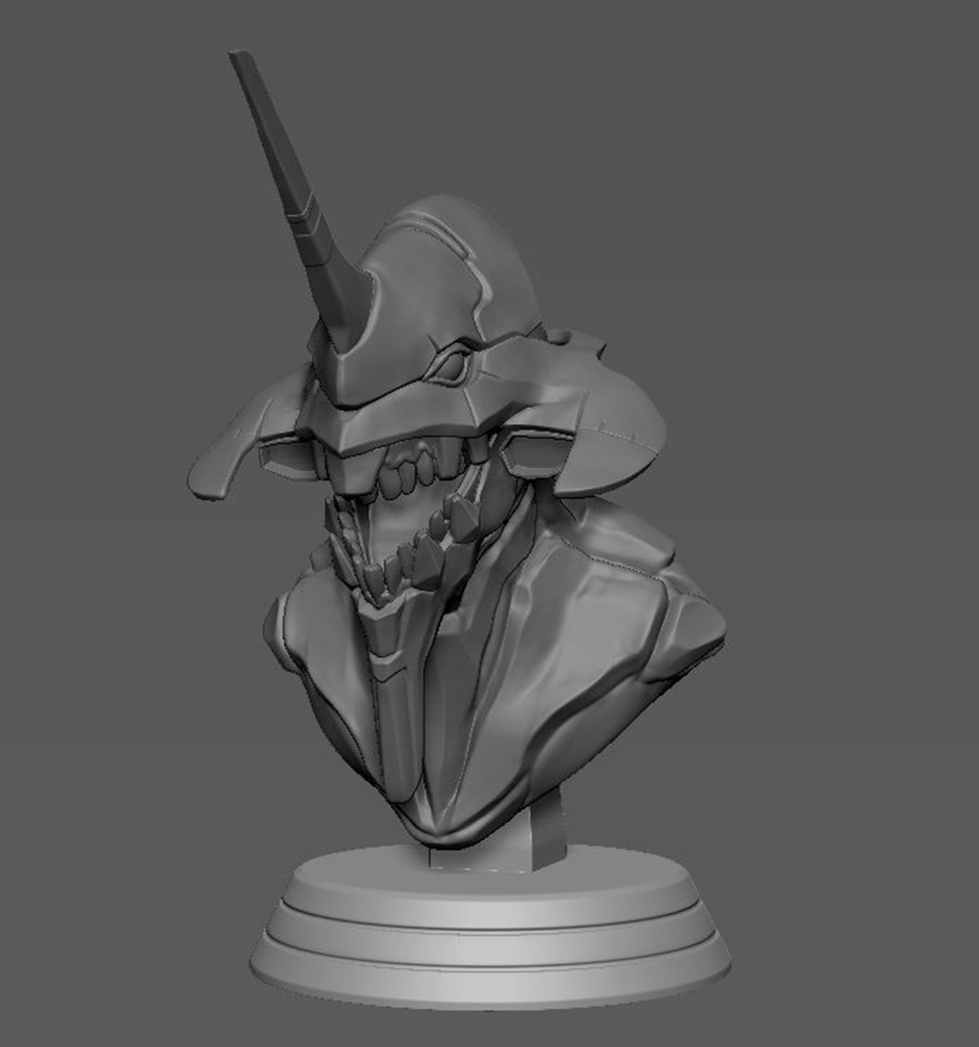 Evangelion EVA01 Bust 3D model 3D printable | CGTrader