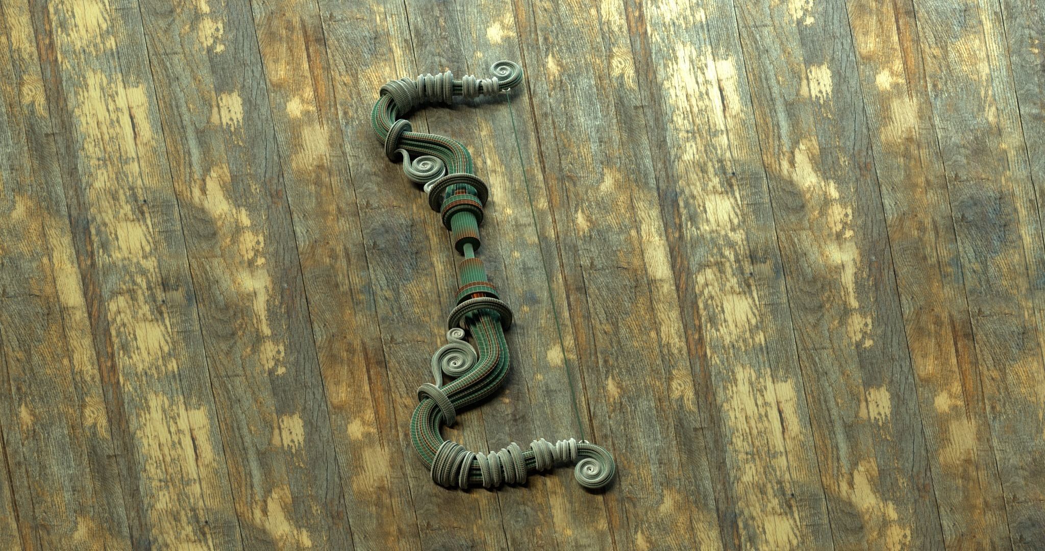 Old Rusty Stylized Bow free 3D model | CGTrader