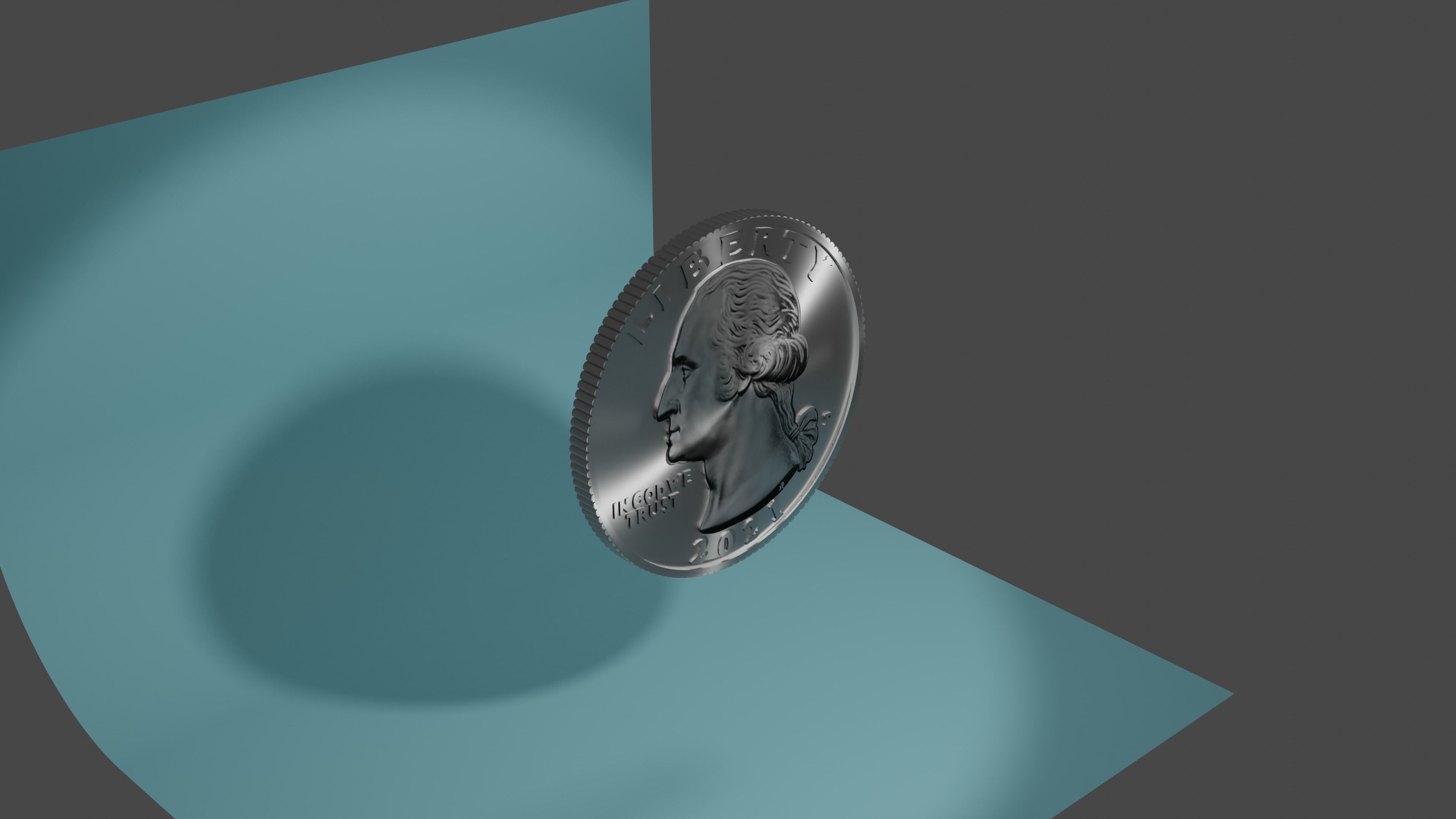 Realistic Quarter Clean and Grudgy free 3D model | CGTrader