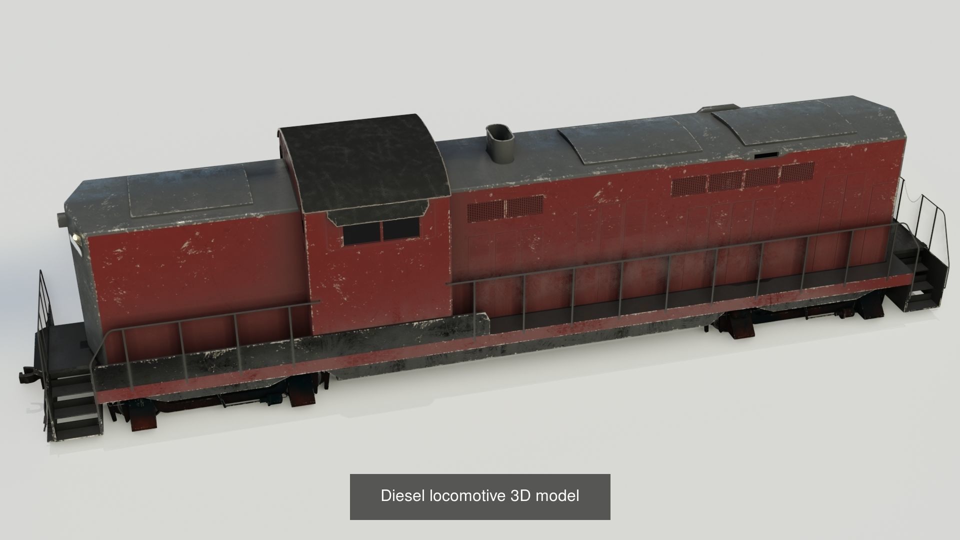 3D Model Collection Diesel locomotive 3D models VR / AR / low-poly ...