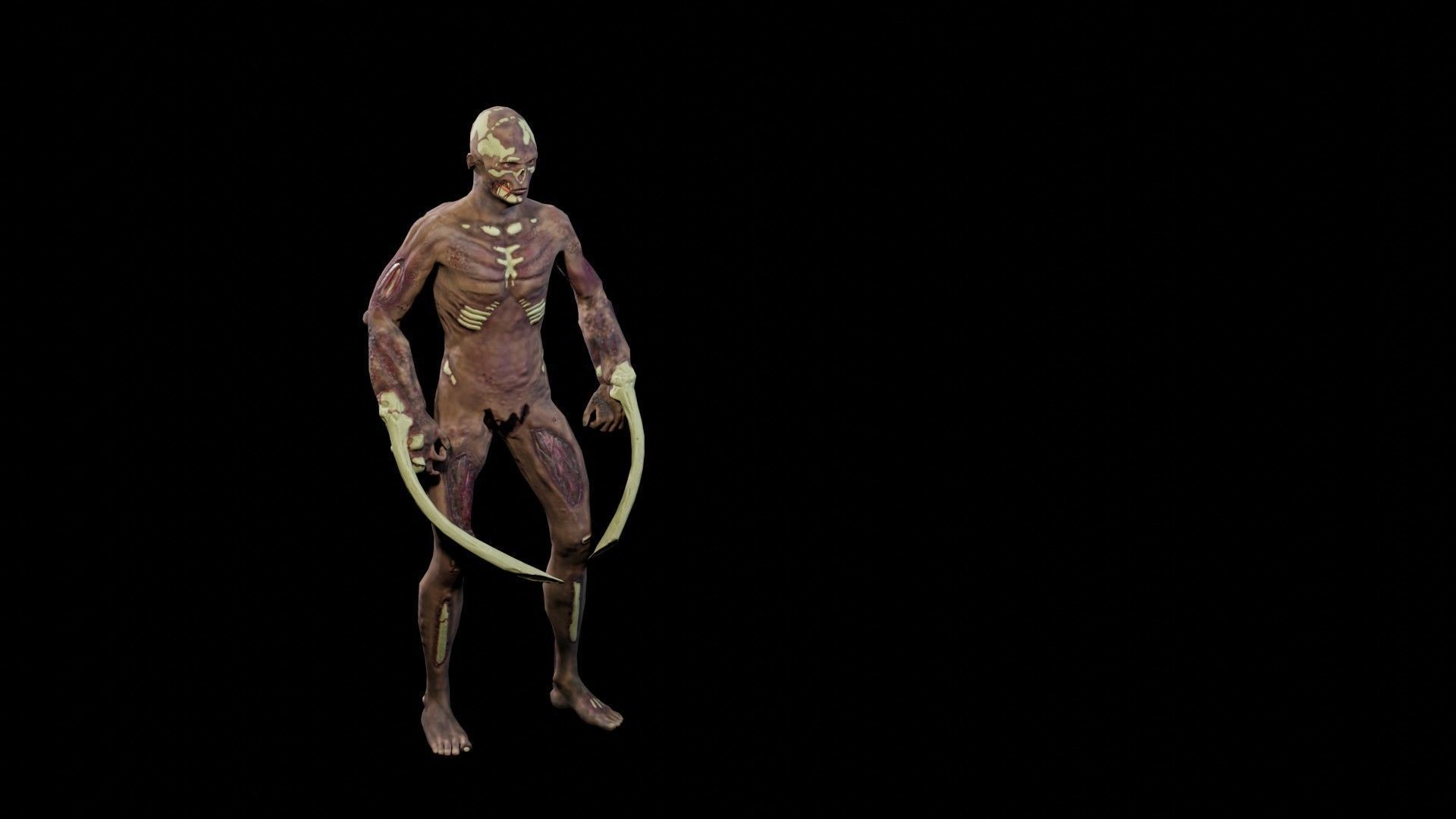 3D model Zombie Mutant VR / AR / low-poly | CGTrader