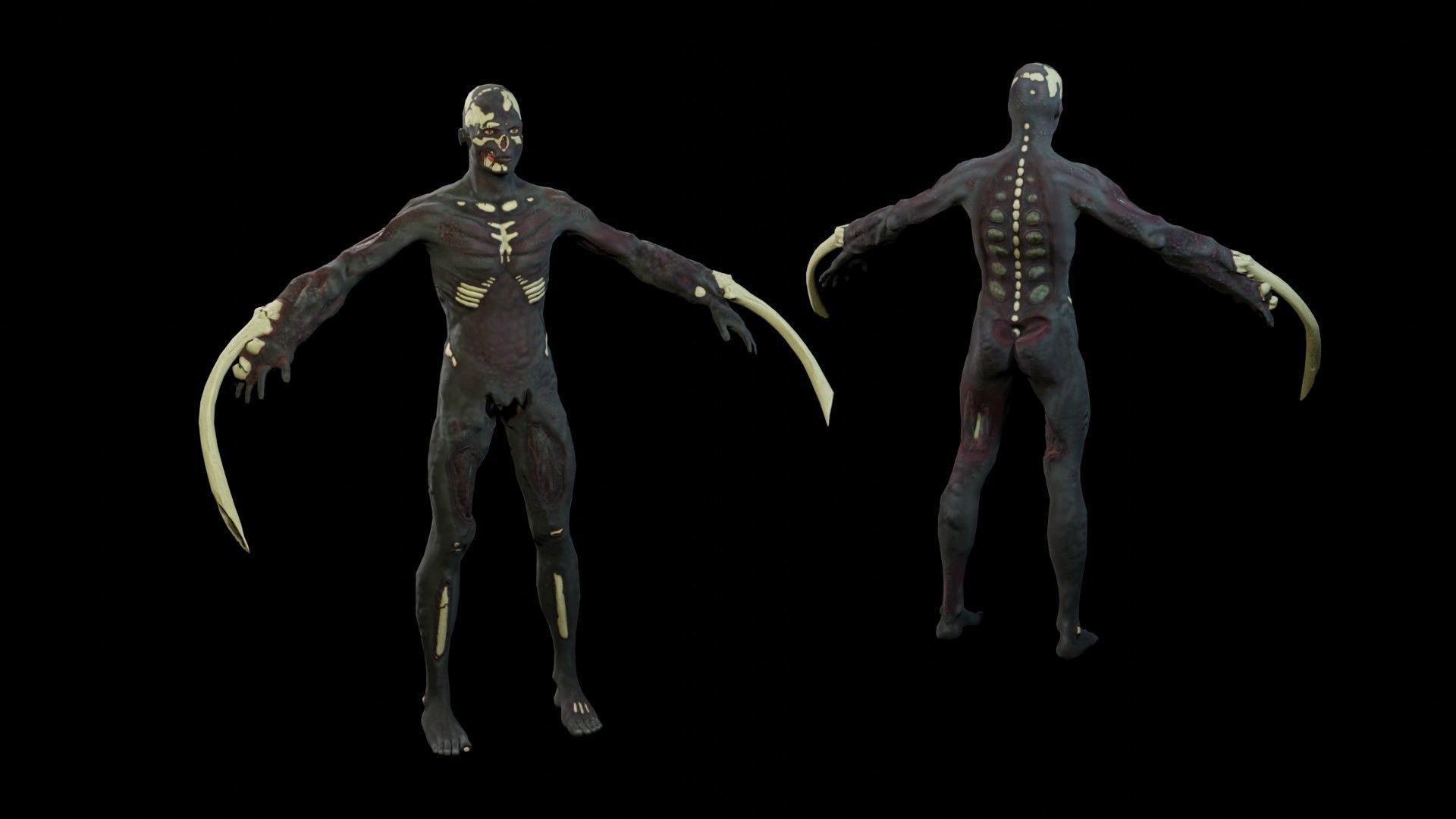 3D model Zombie Mutant VR / AR / low-poly | CGTrader