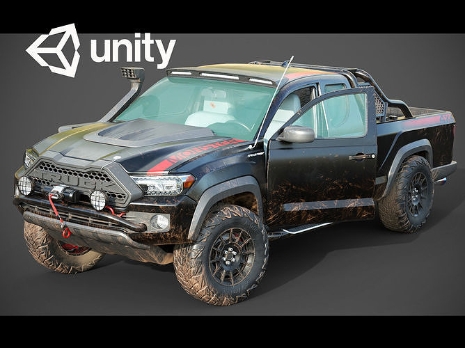 3D model Generic Pickup Vehicle Pack for Unity VR / AR / low-poly ...
