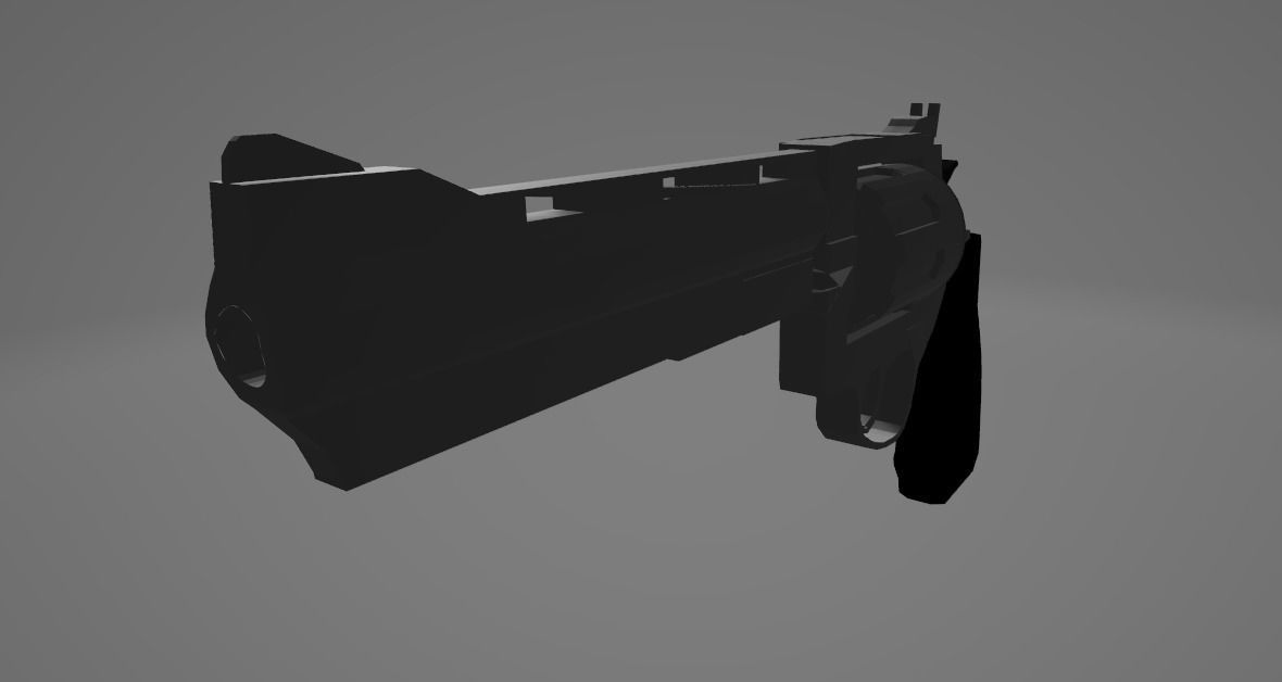 44 magnum revolver free 3D model | CGTrader