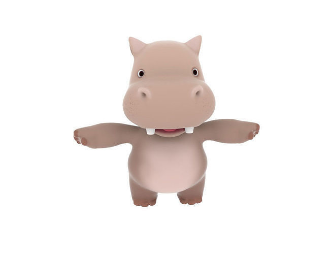 3D model Hippo VR / AR / low-poly | CGTrader