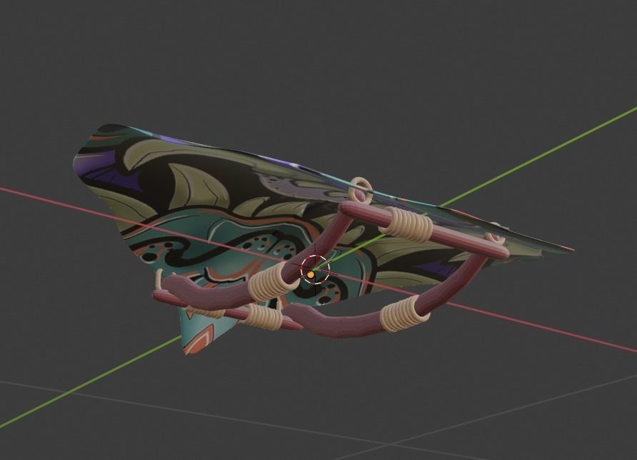 BOTW style paraglider free VR / AR / low-poly 3D model | CGTrader