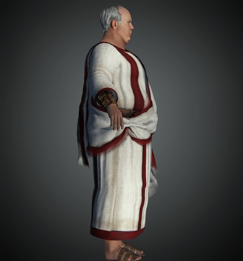Ancient Rome Senator Aurelius 3D model rigged | CGTrader