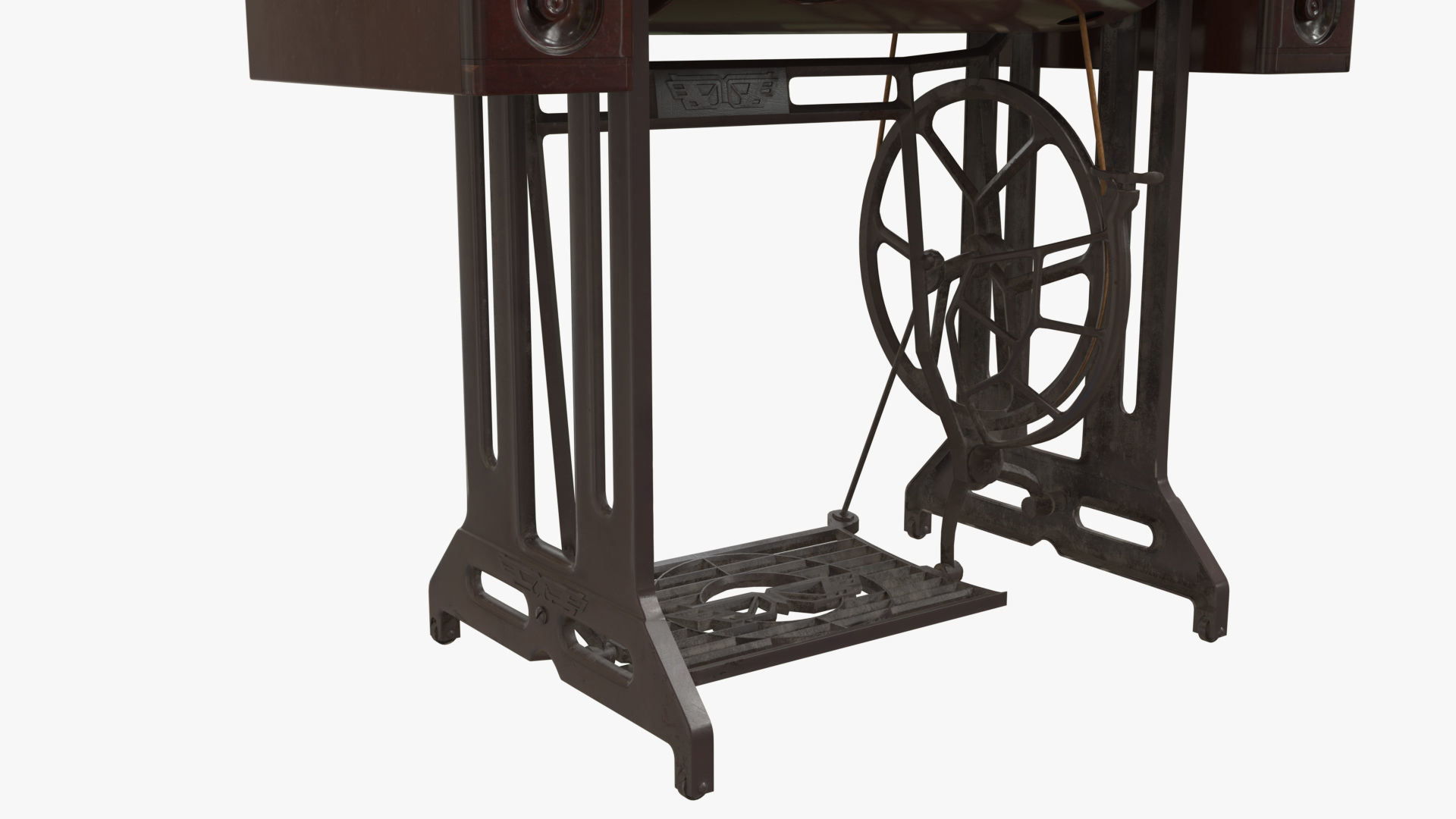 3D model Sewing machine Zinger VR / AR / low-poly | CGTrader