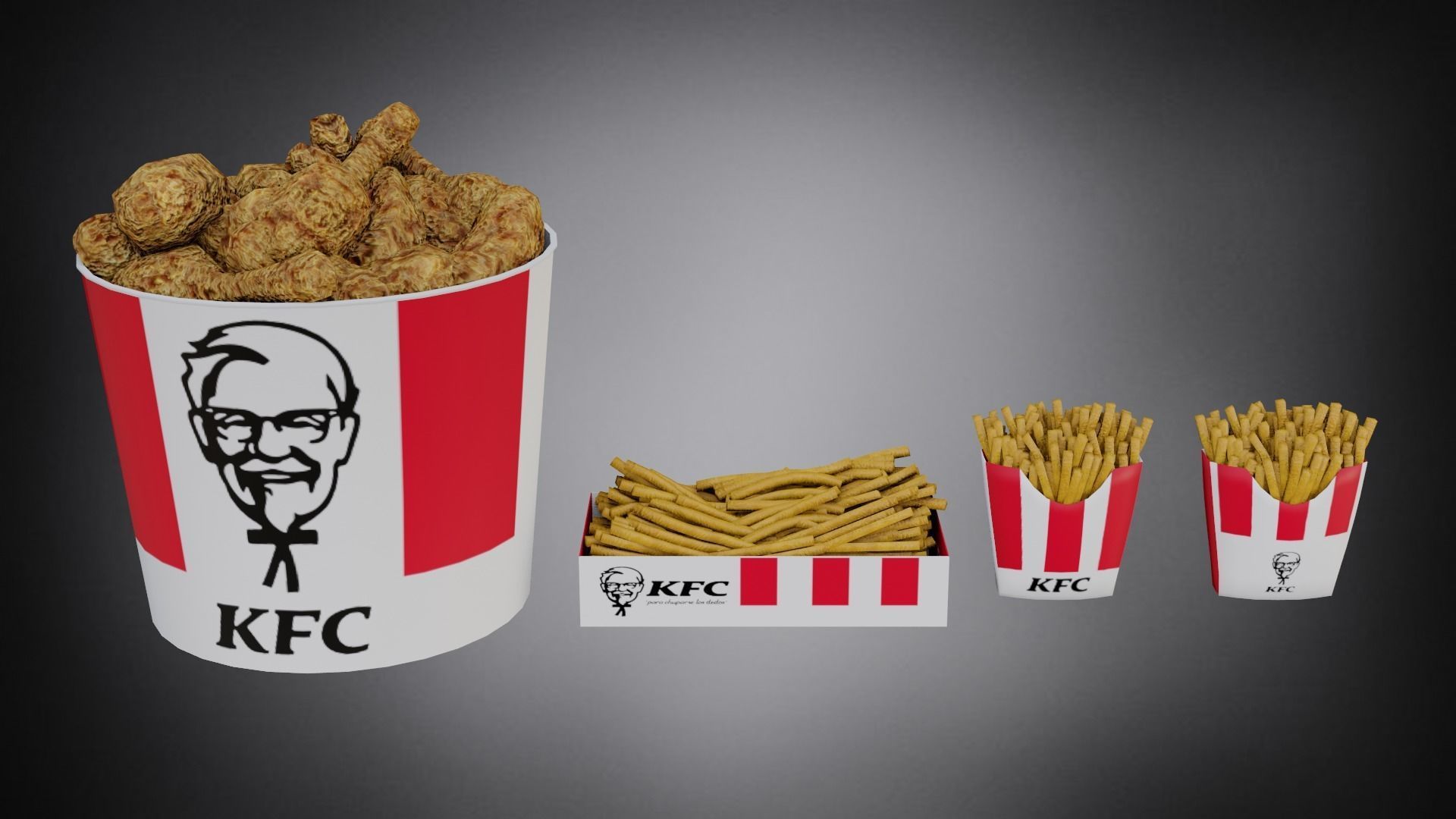 3D model KFC - Kentucky Fried Chicken 4 - kfc 2021 VR / AR / low-poly ...