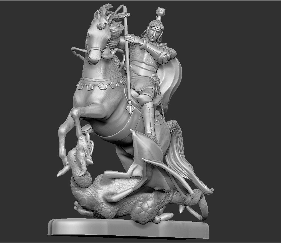 St George Sao Jorge Stl 3D model 3D printable | CGTrader
