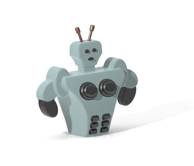 Human Robot Six Pack 3D model 3D printable | CGTrader