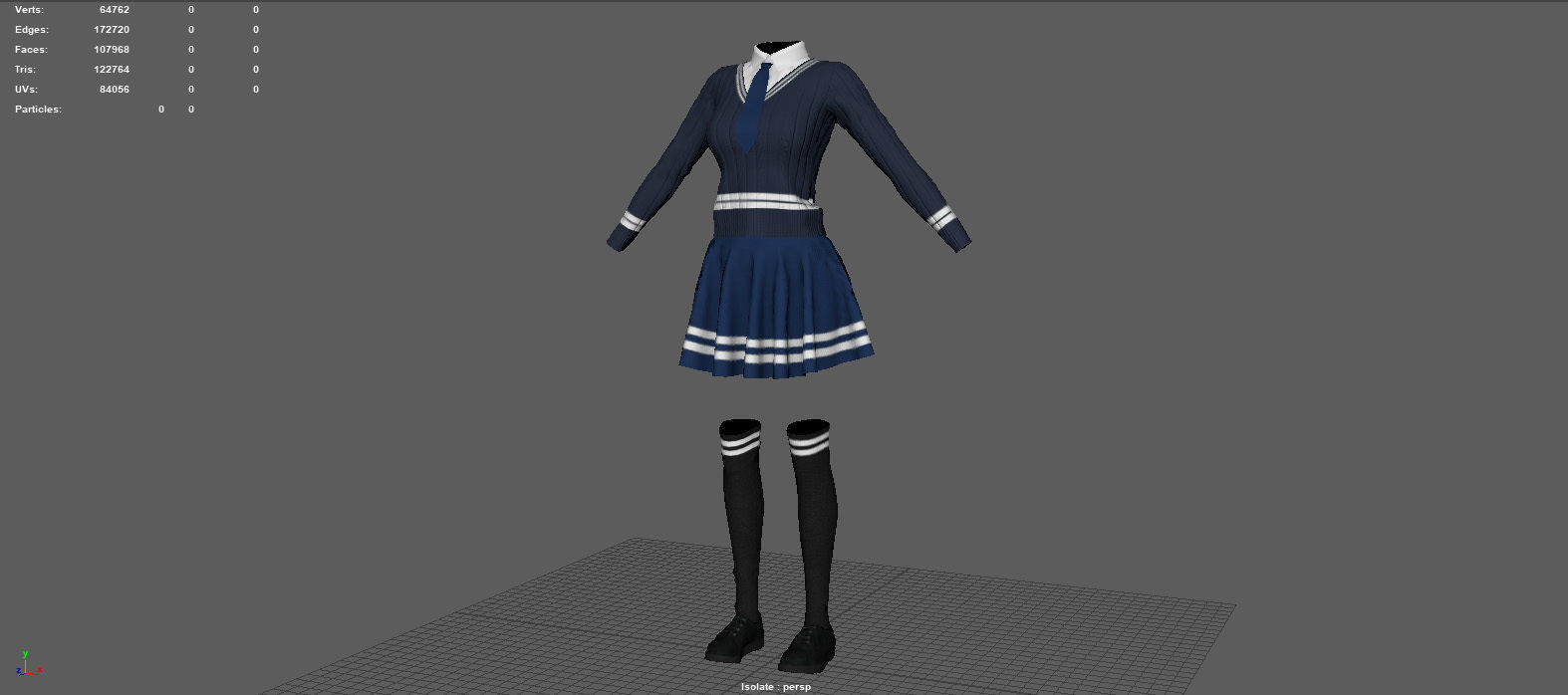 SCHOOL UNIFORM 3D model | CGTrader
