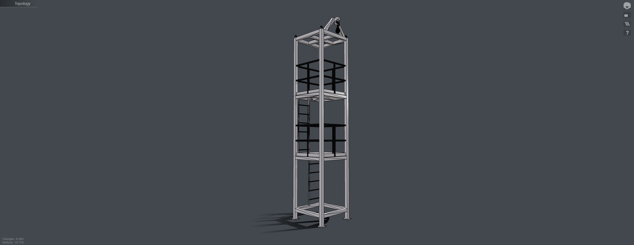 Platform for instalation of sandwich panels 3D model | CGTrader
