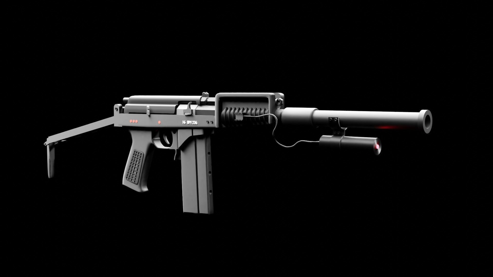 9a-91 airsoft free 3D model | CGTrader