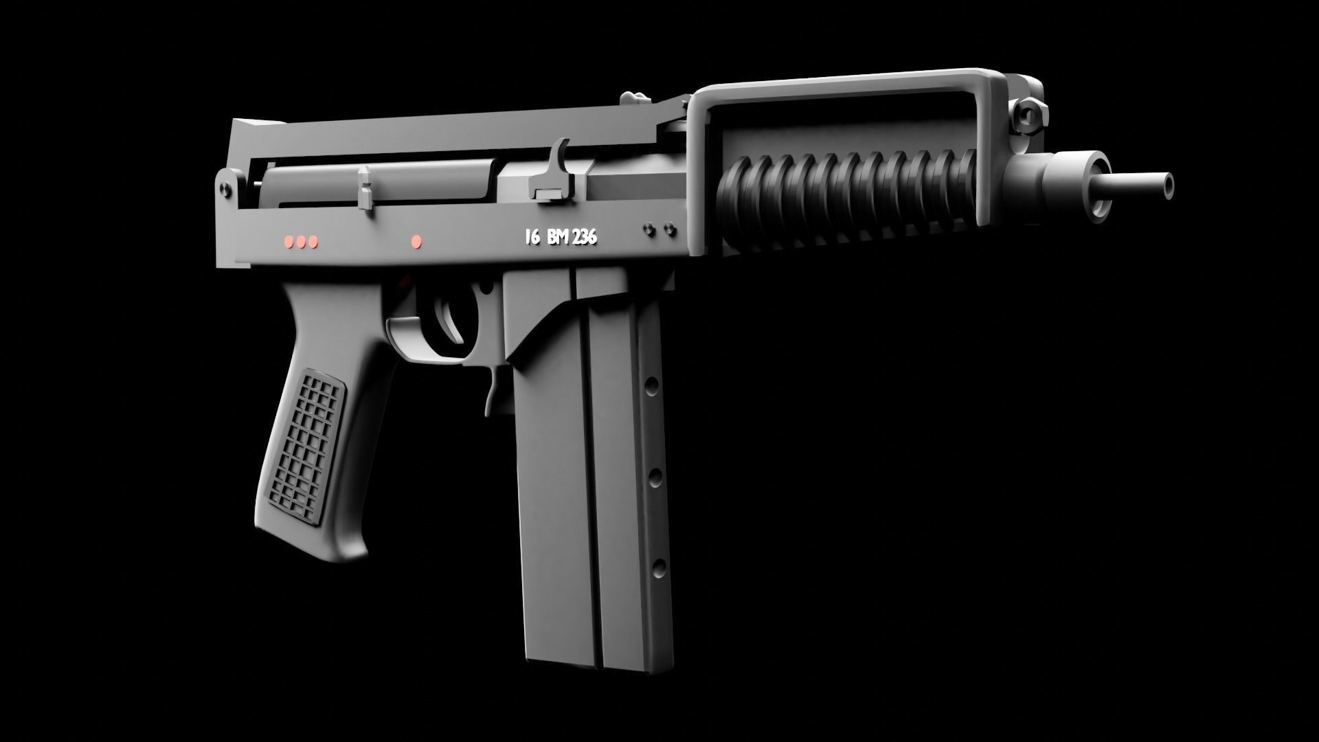 9a-91 airsoft free 3D model | CGTrader