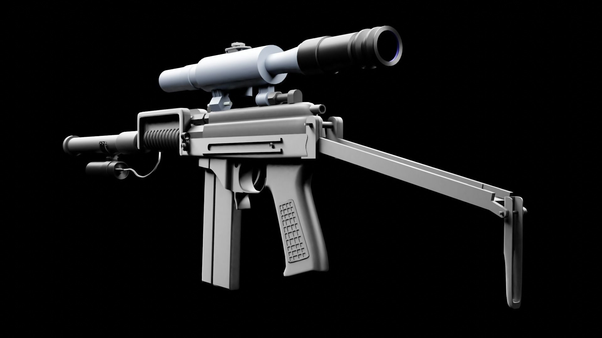 9a-91 airsoft free 3D model | CGTrader