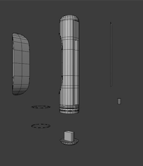 3D model Sci-Fi Antidote Injector VR / AR / low-poly | CGTrader