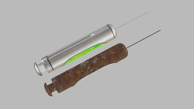 3D model Sci-Fi Antidote Injector VR / AR / low-poly | CGTrader