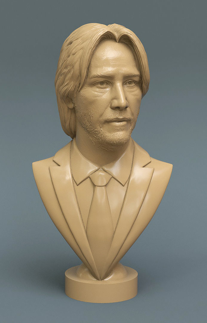 Keanu Reeves 3D model 3D printable | CGTrader
