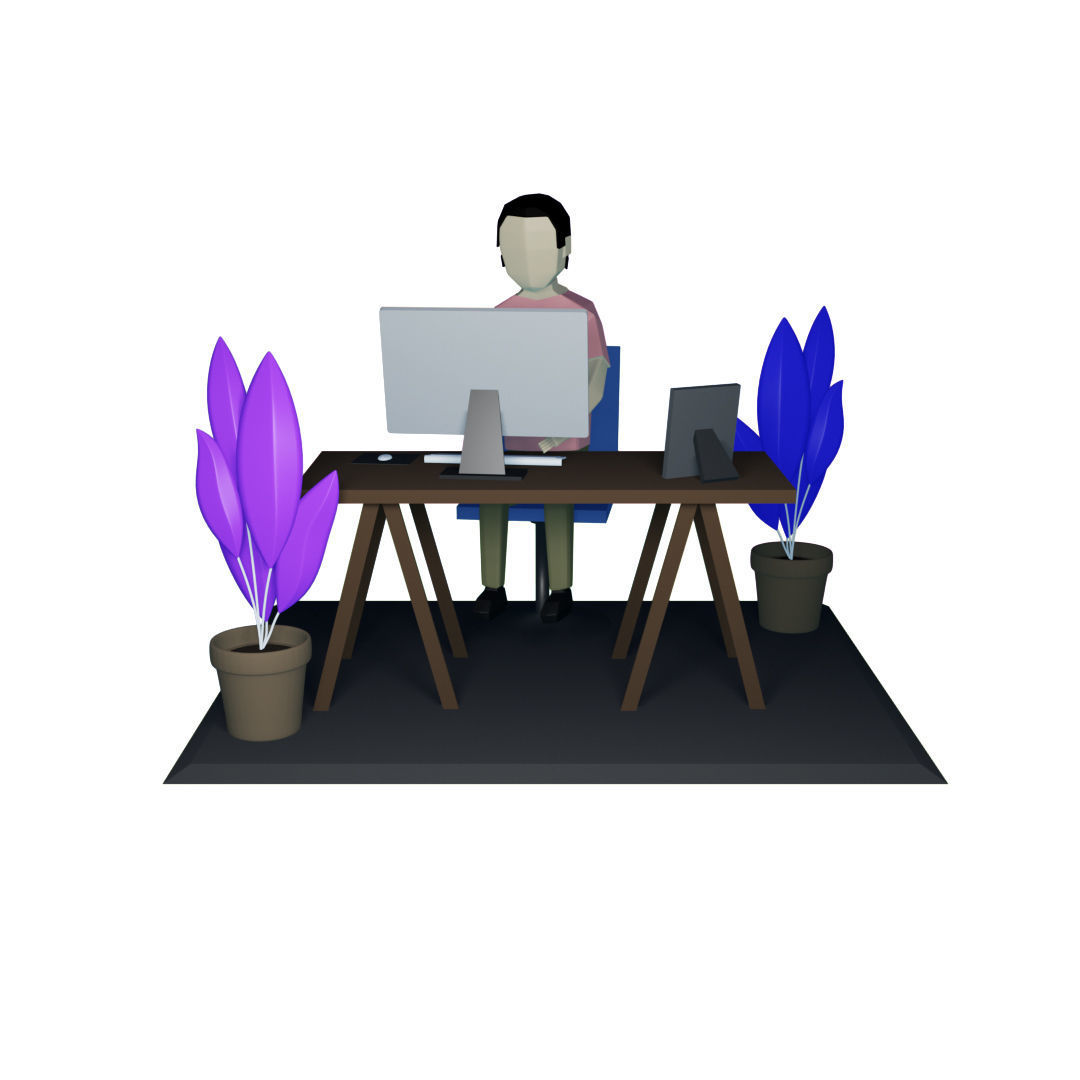 Working Illustration 3D model | CGTrader