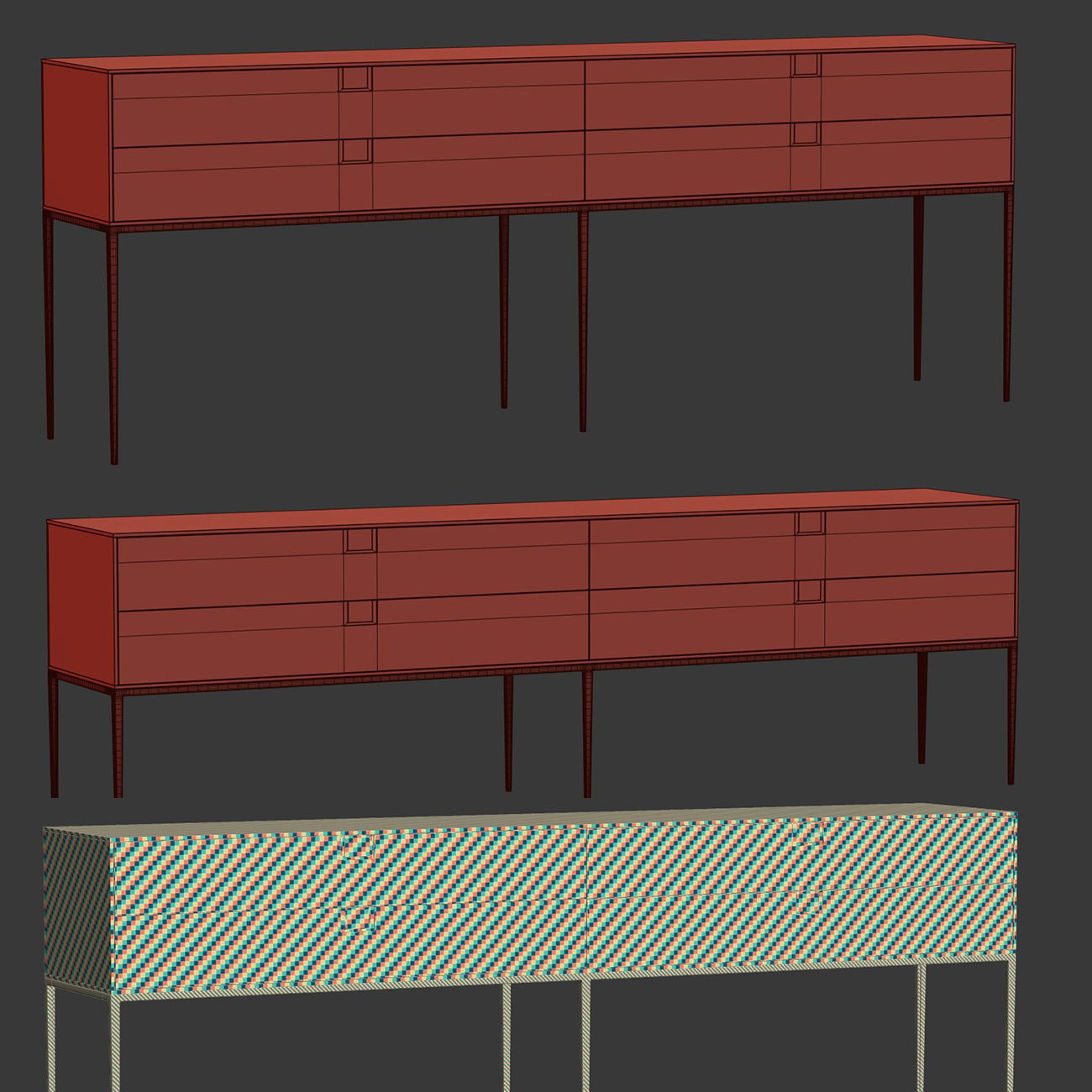 Maxalto Alcor Consoles 3D model | CGTrader