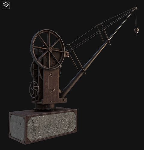 3D model Dock Crane VR / AR / low-poly | CGTrader