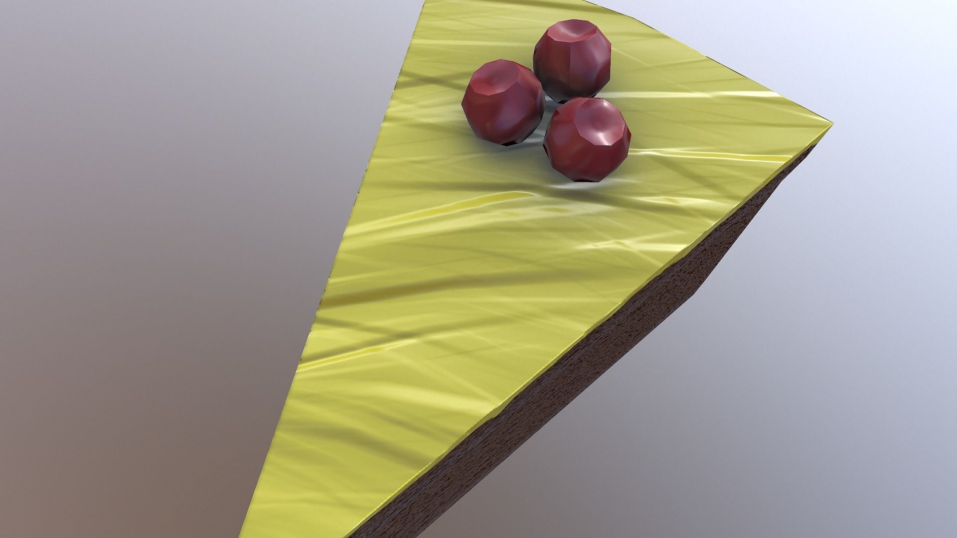 3D model Low Poly Cake piece of VR / AR / low-poly | CGTrader