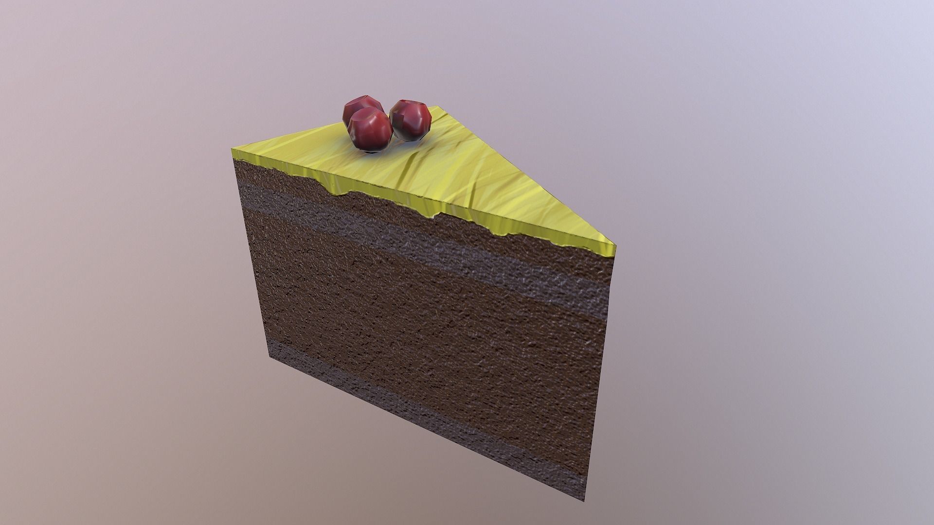 3D model Low Poly Cake piece of VR / AR / low-poly | CGTrader