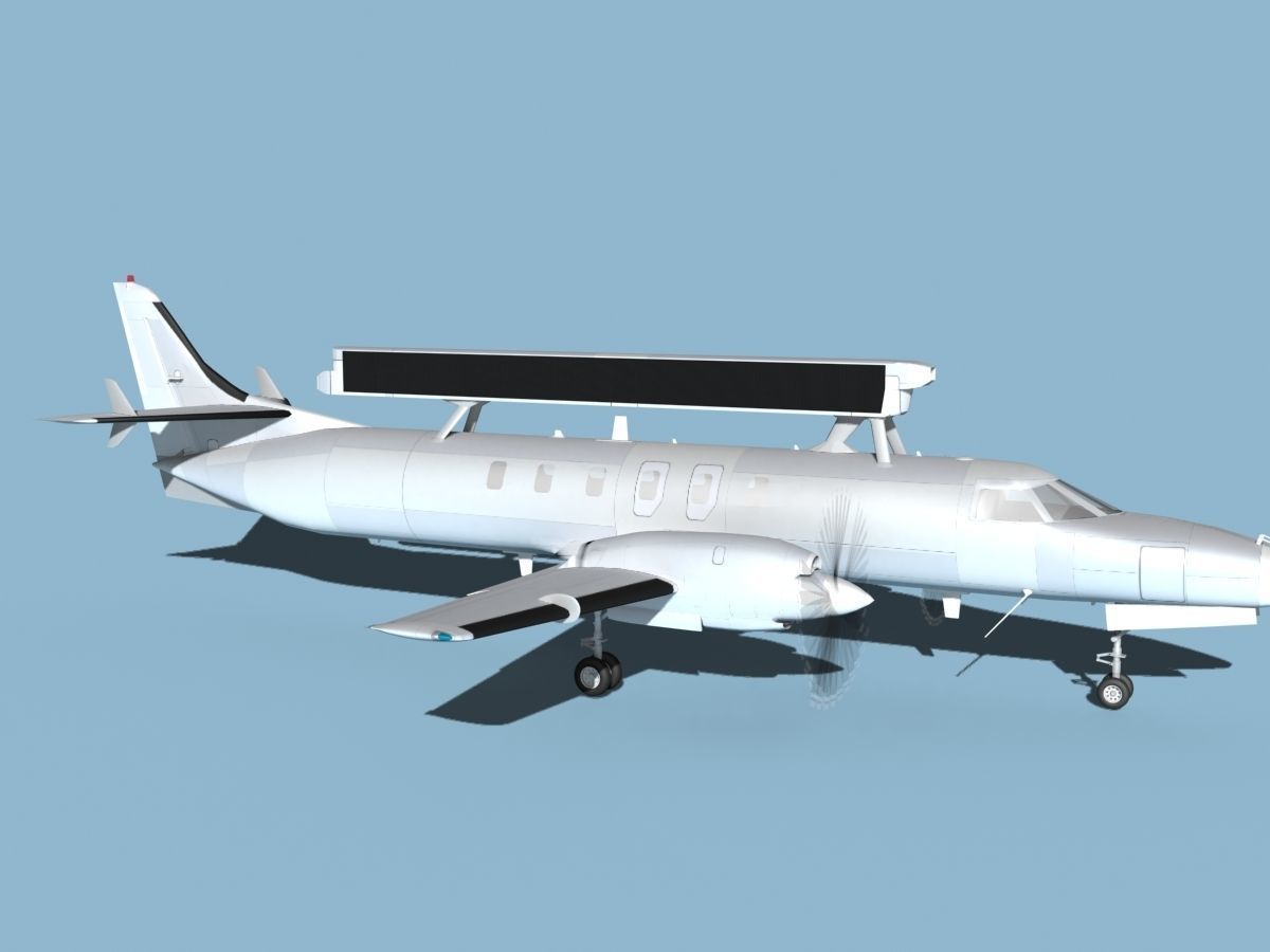 Swearingen RC-26B Condor Bear Metal 3D model animated rigged | CGTrader