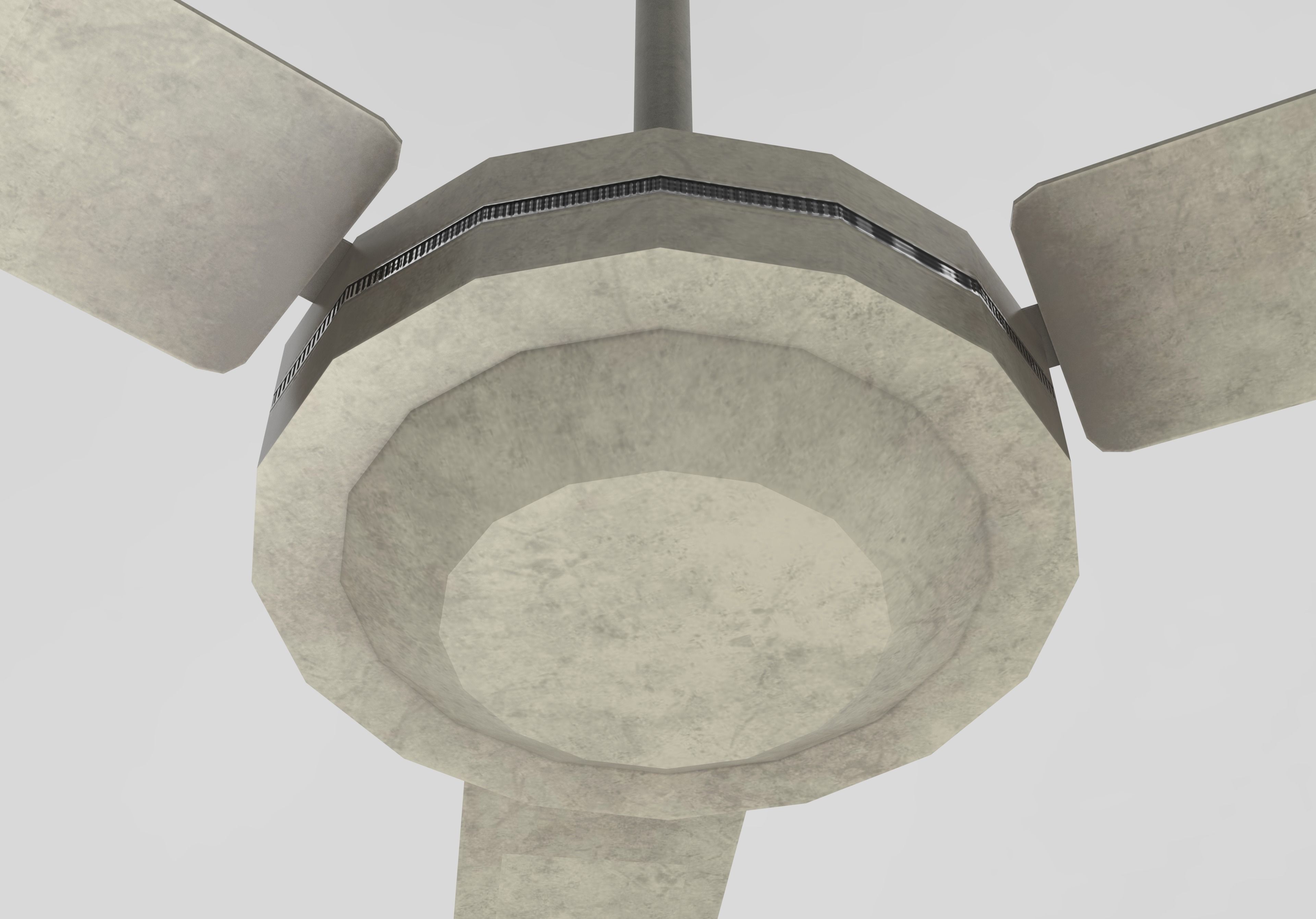 3D model Ceiling Fan Gaming Animated VR / AR / low-poly rigged animated ...