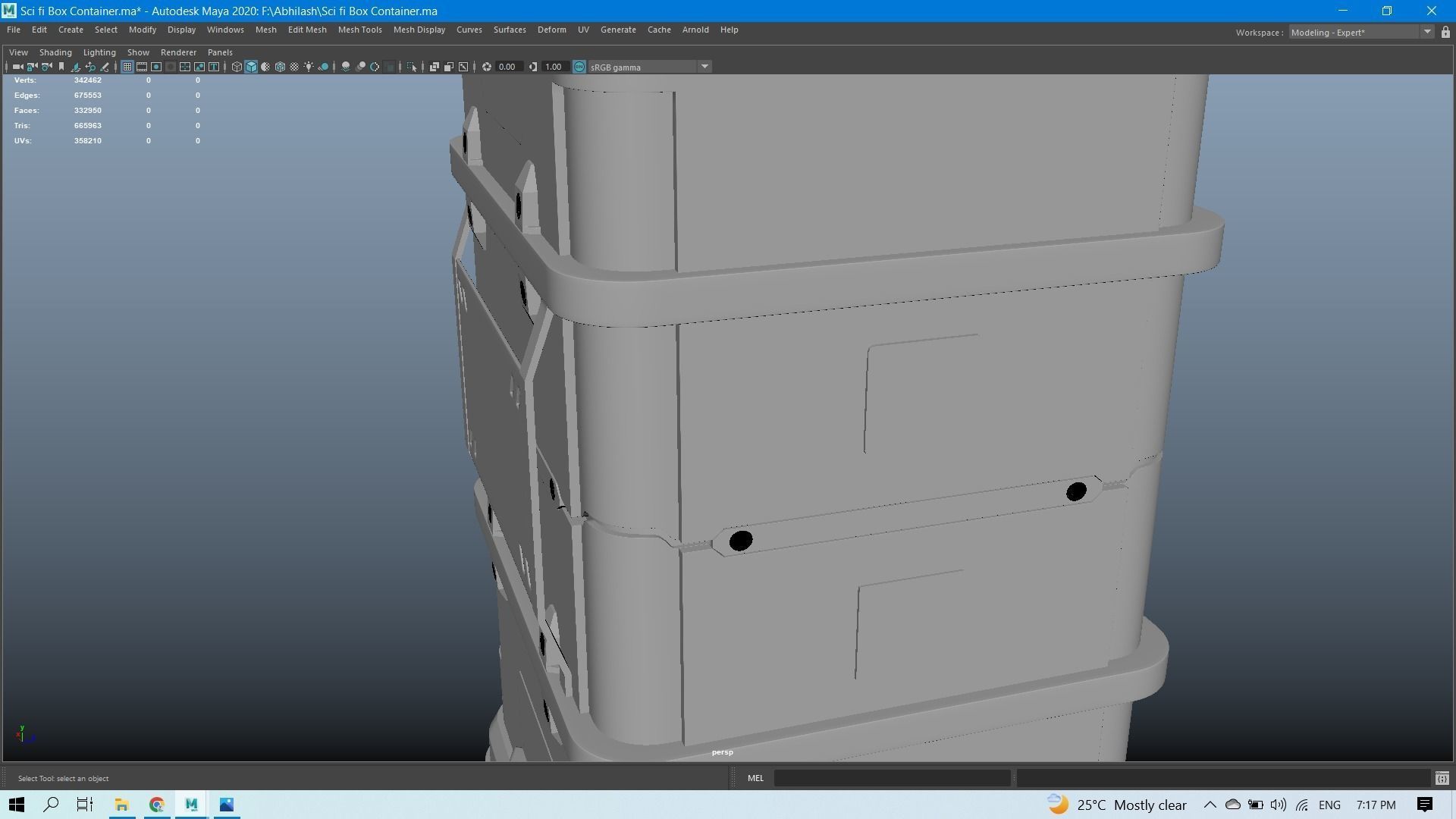 Sci fi Box Container 3D model | CGTrader