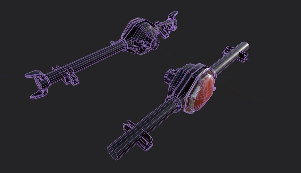 SOLID AXLES 3D model | CGTrader